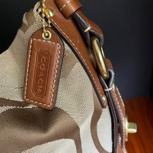 Coach | Bags | Extra Large Tan Logo Coach Handbag | Poshmark